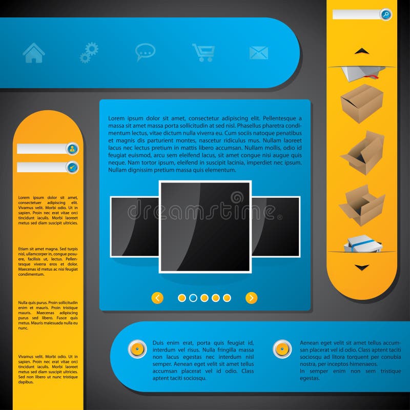 Website template 61 stock vector. Illustration of connection - 41201448