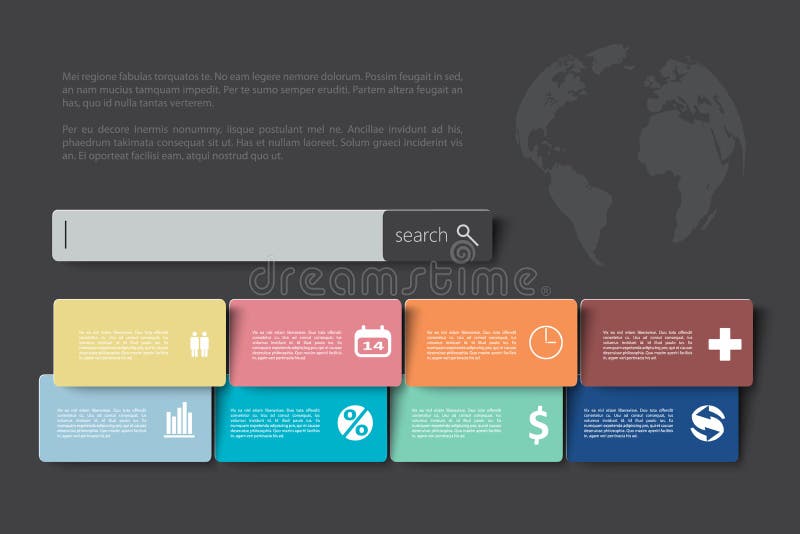 Website template design stock vector. Illustration of graph - 79730043