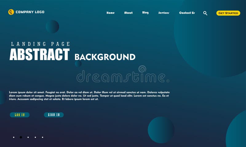 Website Template Design. Vector Illustration Concept of Web Page Design ...