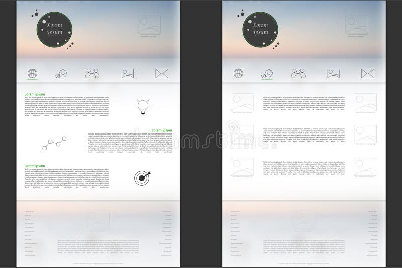 Website Template with Modern Logo and Replaceable Gradient Mesh Stock ...