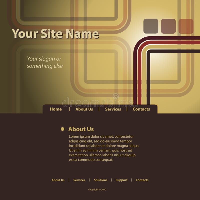 Website Template Vectors stock vector. Illustration of idea - 22390397