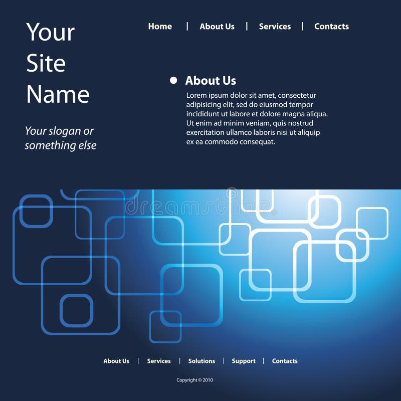 Website Template Vector stock vector. Illustration of browse - 20720679