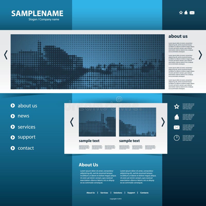 Website Template Vectors stock vector. Illustration of idea - 22390397