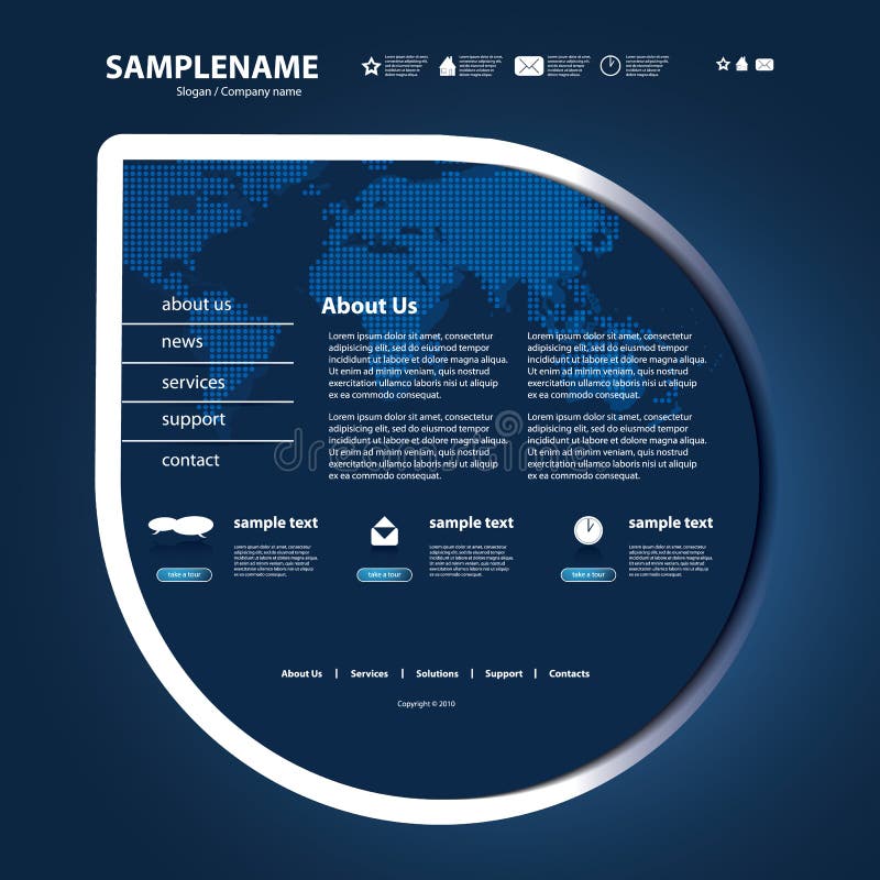 Business website template stock vector. Illustration of graphics - 9214710