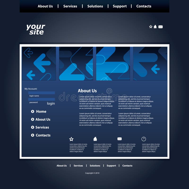 Web Design Website Element Vector Stock Vector - Illustration of ...