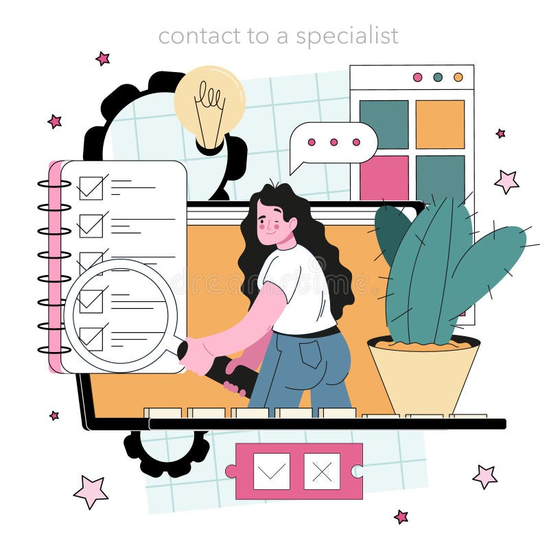 Website Testing Online Service Or Platform Website Code Testing Stock Vector Illustration Of