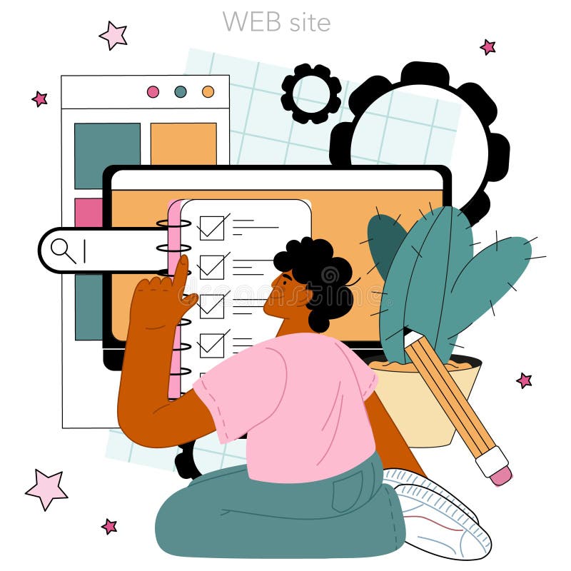 Website Testing Online Service Or Platform Website Code Testing Stock Vector Illustration Of