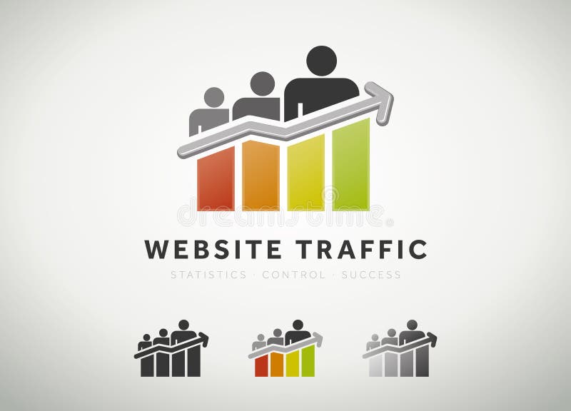 Website traffic icon stock vector. Illustration of design - 34567678