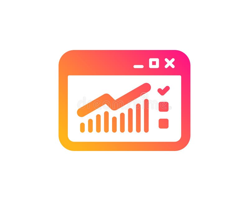Website Traffic Icon. Report Chart Sign. Vector Stock Vector ...