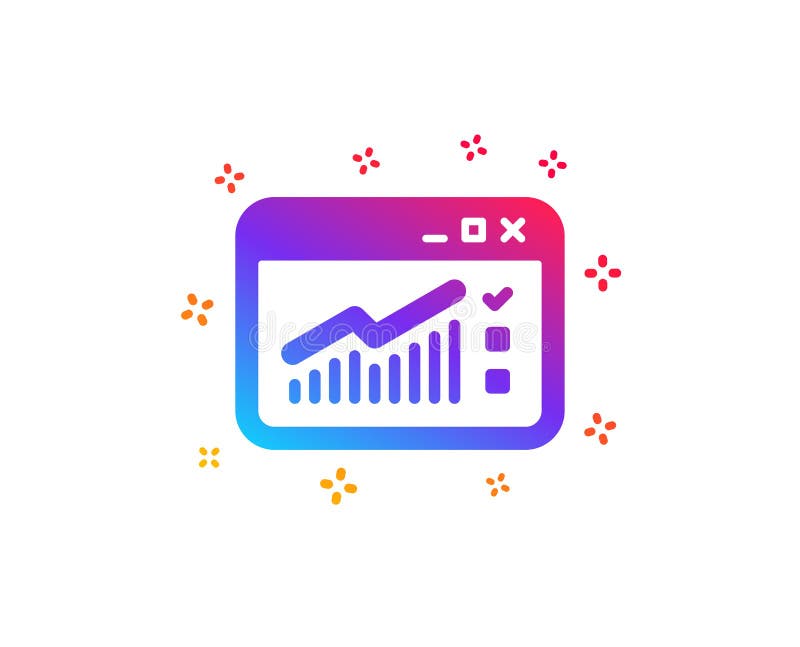 Website Traffic Icon. Report Chart Sign. Vector Stock Vector ...