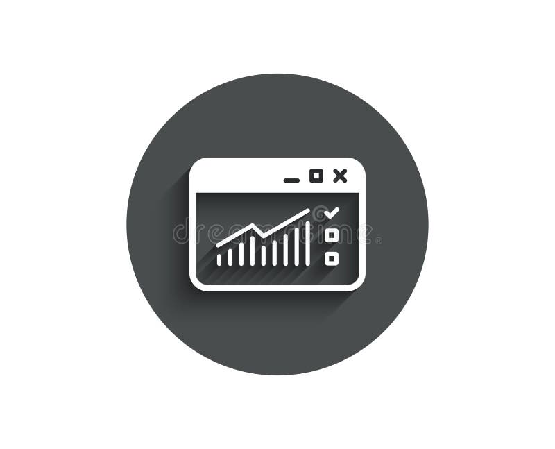 Website Traffic Simple Icon. Report Chart Sign. Stock Vector ...