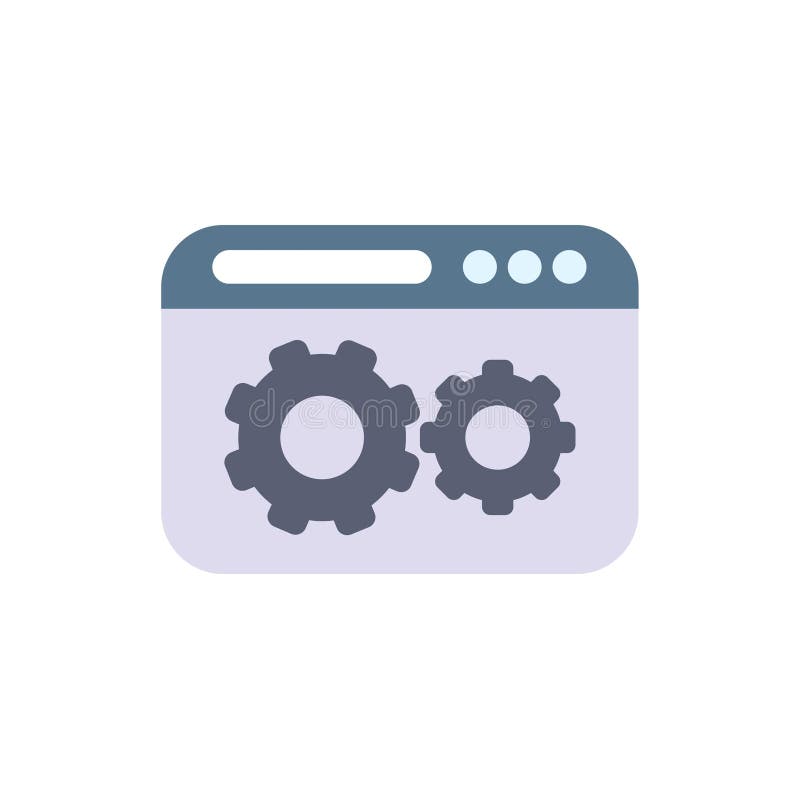 Website Under Construction with Two Gears Rotating on Screen Stock ...