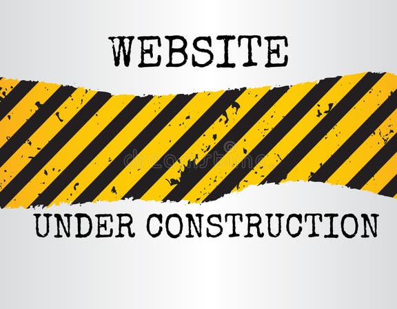 Website Under Construction Sign Stock Vector - Illustration of build ...