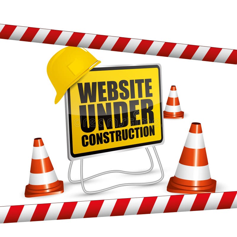 Website under construction stock vector. Illustration of stud - 57939153