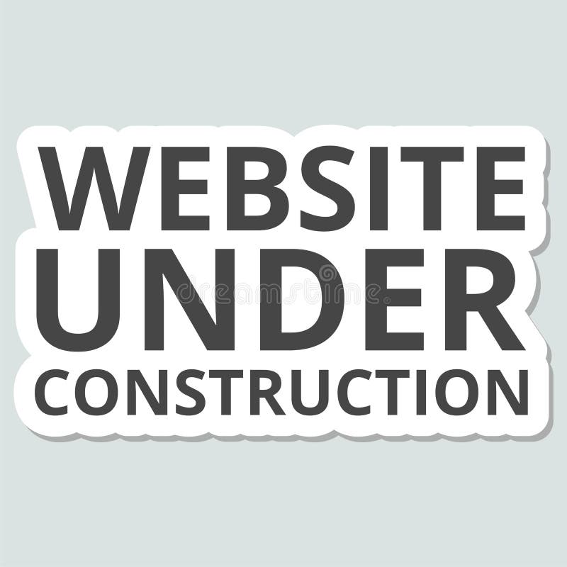 Website under construction stock vector. Illustration of page - 83534220