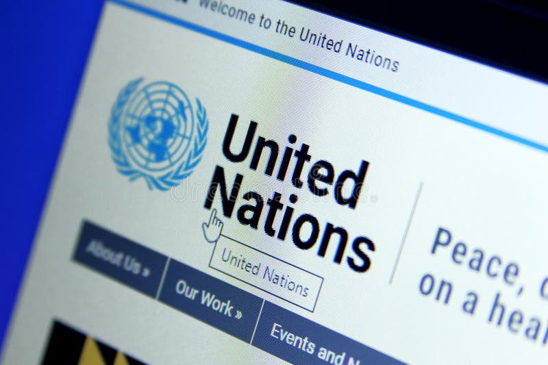 United nations un logo editorial photography. Image of ...