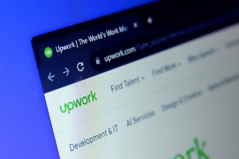 Upwork website logo editorial photography. Image of marketplace - 298213067