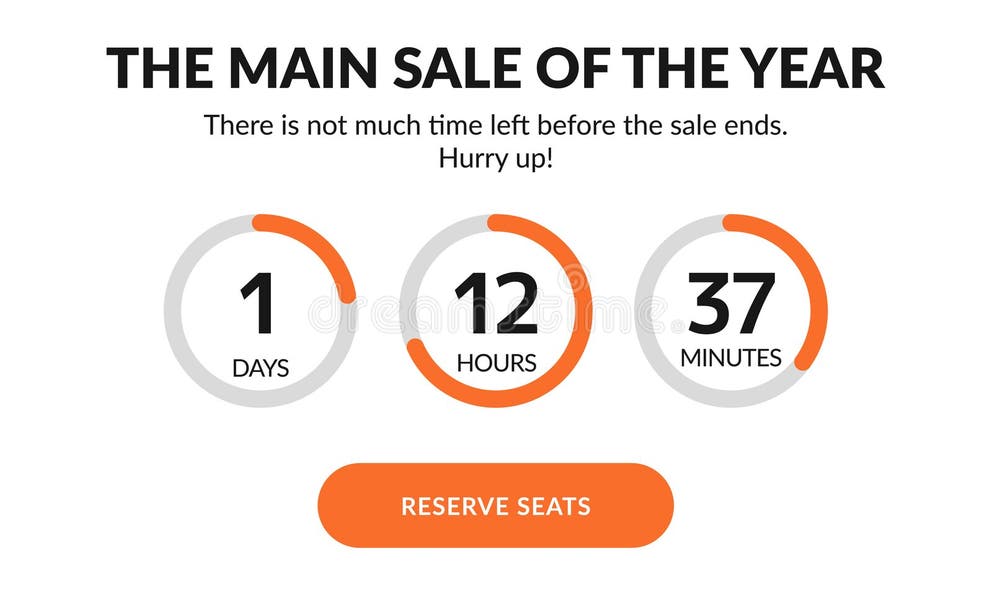 Website Vector Clock Timer. Countdown Timer, Clock Counter. Vector ...