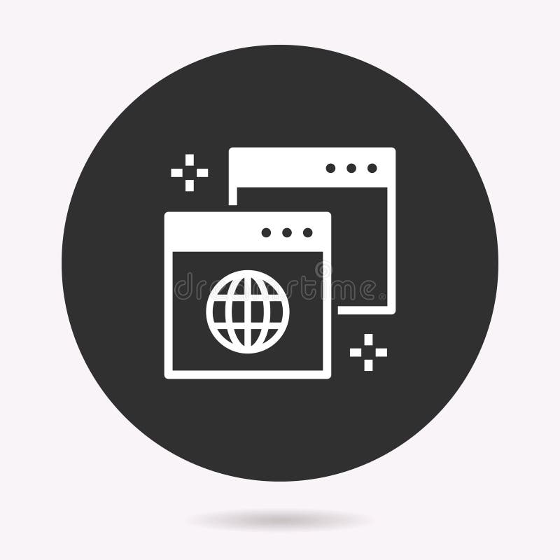 Website - Vector Icon. Illustration Isolated. Simple Pictogram. Stock ...