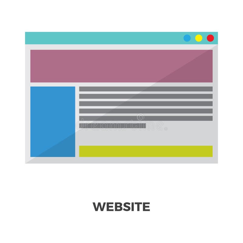 Website. Vector Illustration Decorative Design Stock Vector ...