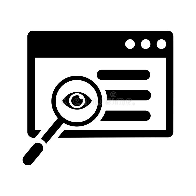 Visibility Icon Vector Sign and Symbol Isolated on White Background ...