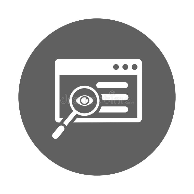 Visibility Icon Vector Sign and Symbol Isolated on White Background ...