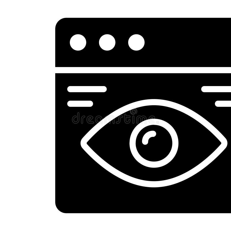Website Vision Icon Modern Illustration Stock Vector - Illustration of ...