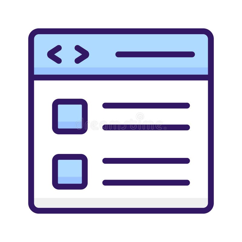 Website, Webpage, Browser Icon Design Stock Vector - Illustration of ...