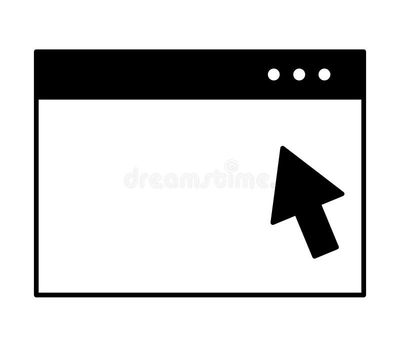 Click Arrow Cursor Icon Set on a White Background. Arrow Click Symbol ...