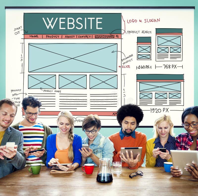 Website WWW Web Browser Connection Network Concept Stock Image - Image ...