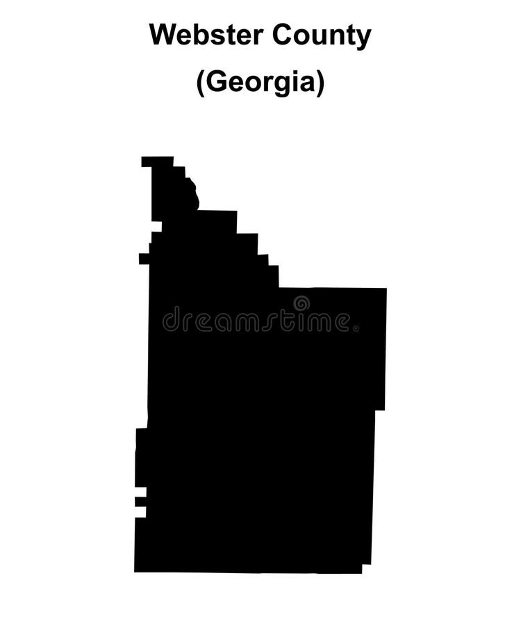 Webster County outline map stock vector. Illustration of city - 387026818