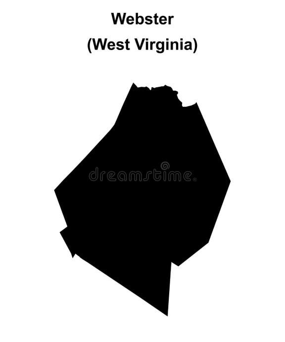 Webster outline map stock vector. Illustration of icon - 361878146