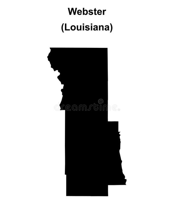 Webster outline map stock vector. Illustration of area - 361604276