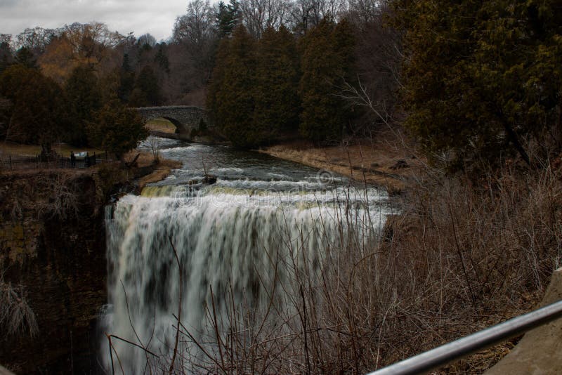 Webster`s Falls in Hamilton. Ontario, Canada. Stock Image - Image of ...
