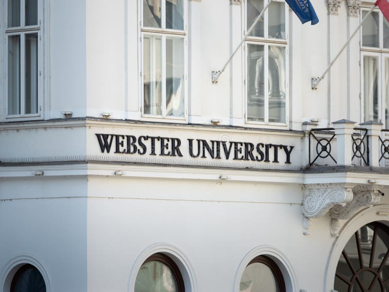Webster University Logo Sign on the Building Exterior Editorial Stock ...