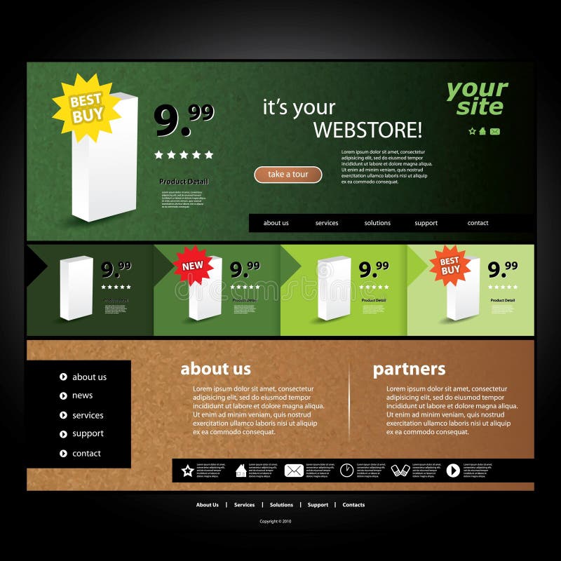 Webstore Template Stock Illustrations – 68 Webstore Template Stock ...