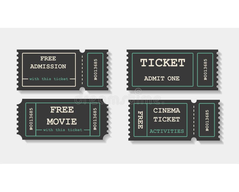 WebTickets Icon. Flat Design. Stock Vector - Illustration of entry ...