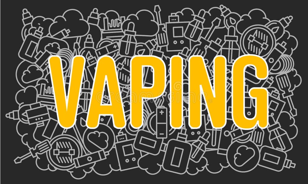WebVector Line Illustration Vaping Image Trend Stock Vector ...