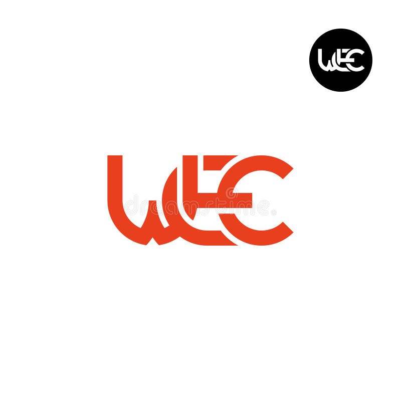 WEC Logo Letter Monogram Design Stock Vector - Illustration of logo ...