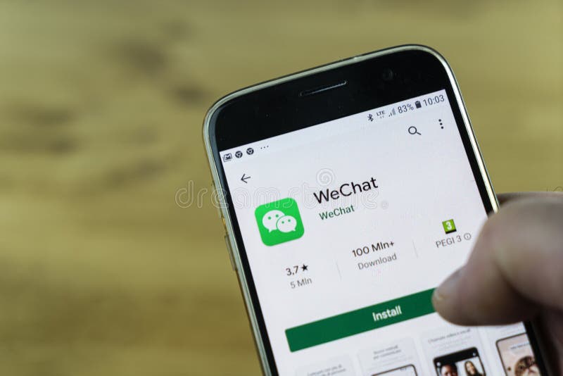 WeChat app editorial image. Image of installation, button - 185863540