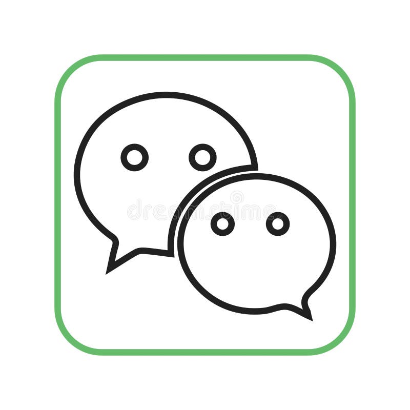 Wechat stock vector. Illustration of wechat, internet - 83794937