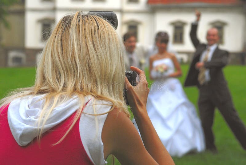 Cameraman and marriage stock image. Image of wedding - 14912427