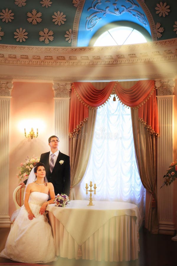 Wedding in ancient house stock image. Image of ancient - 64322477