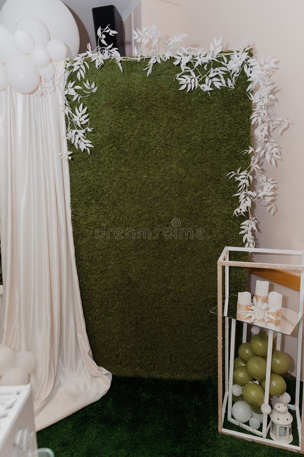 Wedding Arch with Multi-colored Flowers. Wedding Decorations Stock ...