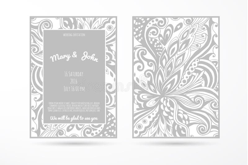 Wedding Background With Hand-made Floral Elements. Modern Wedding ...