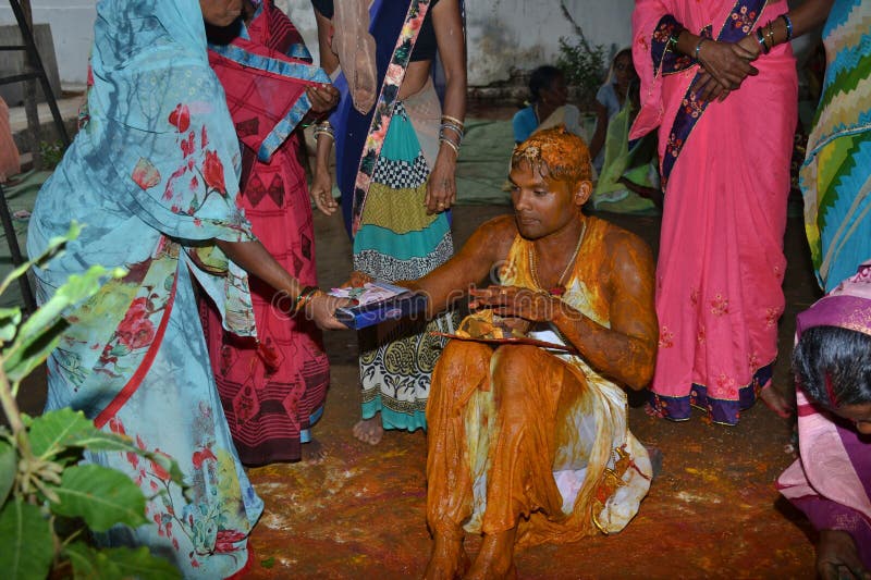 Haldi ceremony editorial stock photo. Image of culture - 322965278