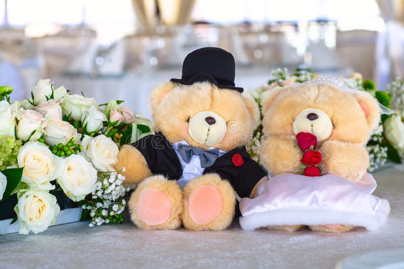 Wedding bears stock image. Image of bear, love, fluffy - 51630941