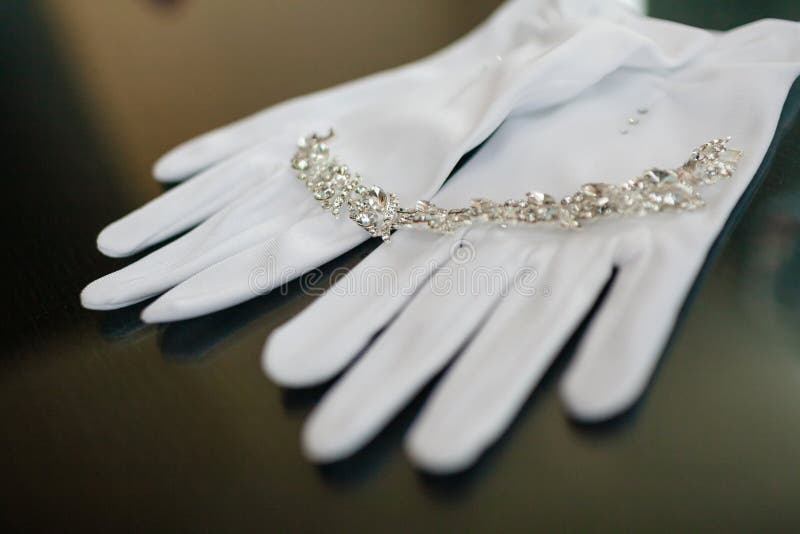 Wedding Beautiful Adornment Stock Photo - Image of embroidery, frippery ...