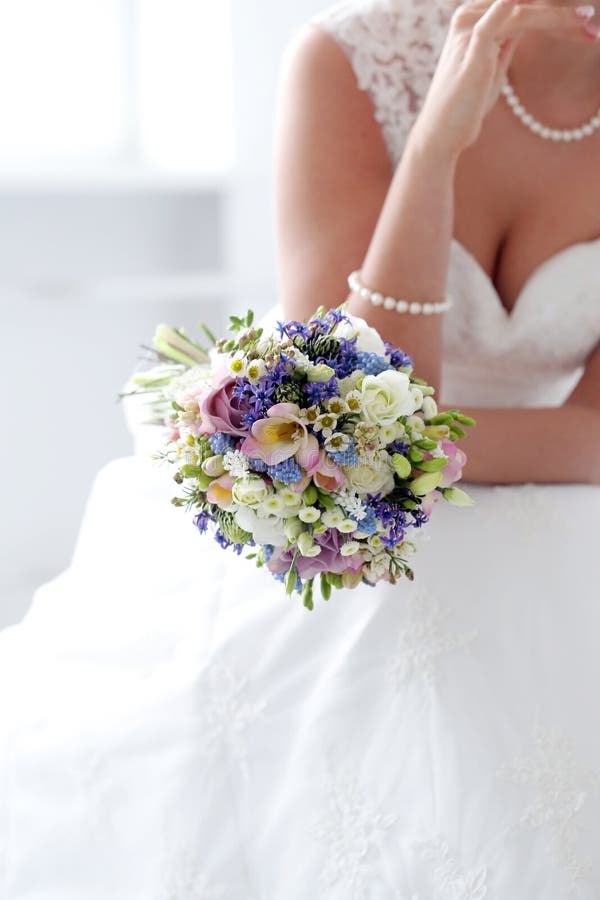 Bride with Flowers stock photo. Image of bride, bouquet - 6941658