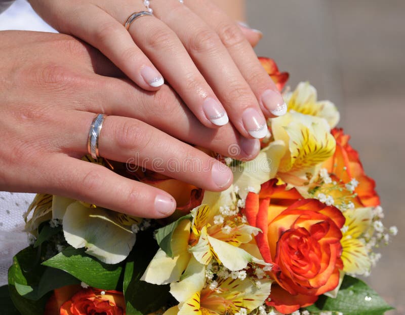 Wedding bouquet stock image. Image of rose, ceremony, happy - 5846105